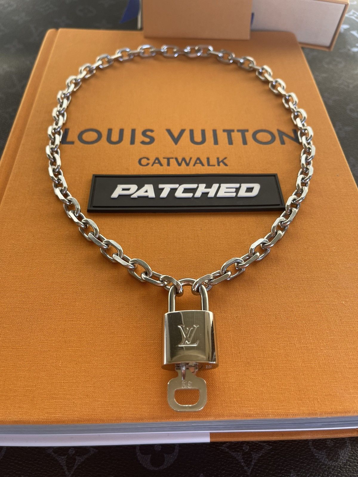 Louis Vuitton Louis Vuitton Lock Custom Necklace | Grailed