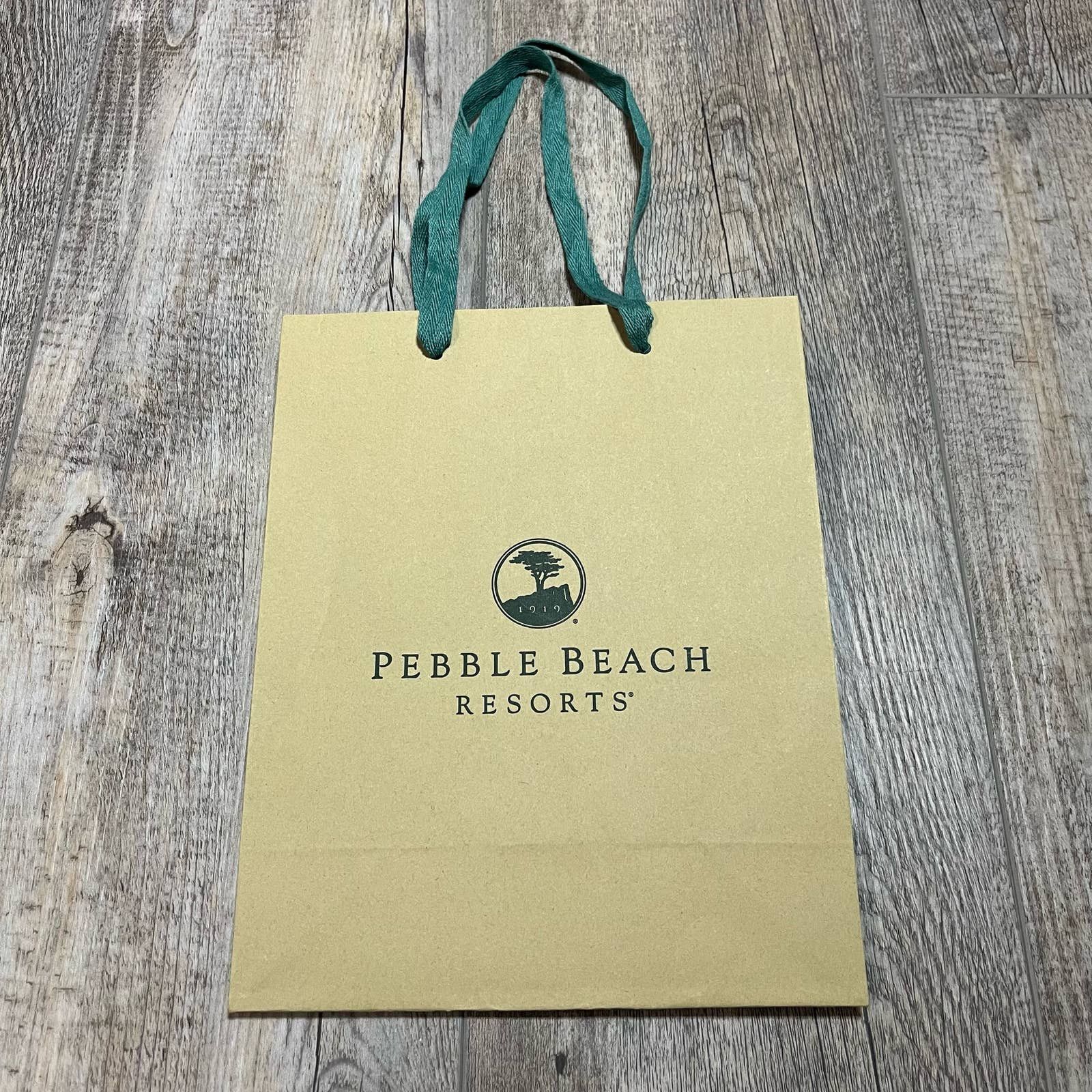 The Unbranded Brand Pebble Beach Resorts Paper Shopping Bag with Fabric ...