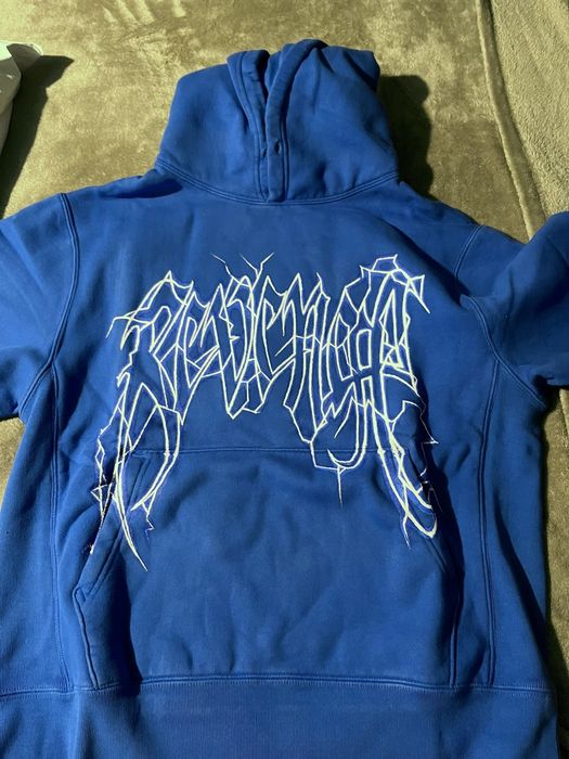 Revenge Revenge Blue Lightning Hoodie | Grailed