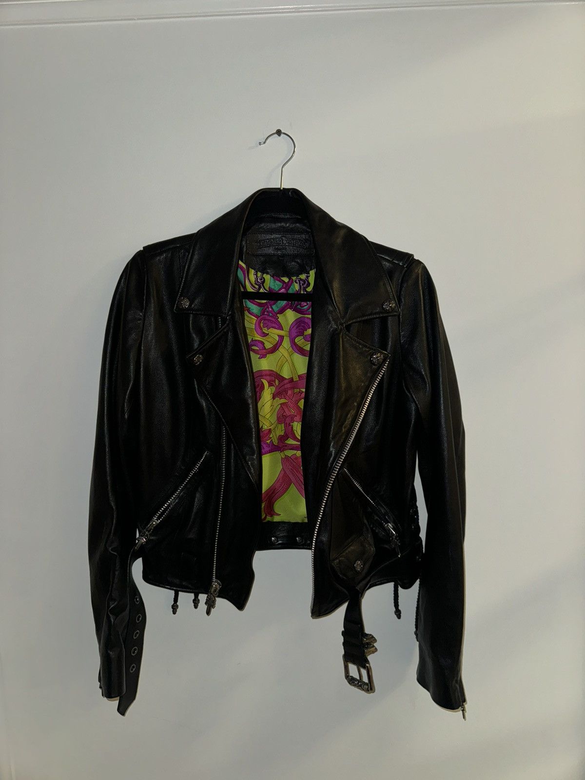 Chrome Hearts Chrome hearts jj dean hermes leather jacket | Grailed