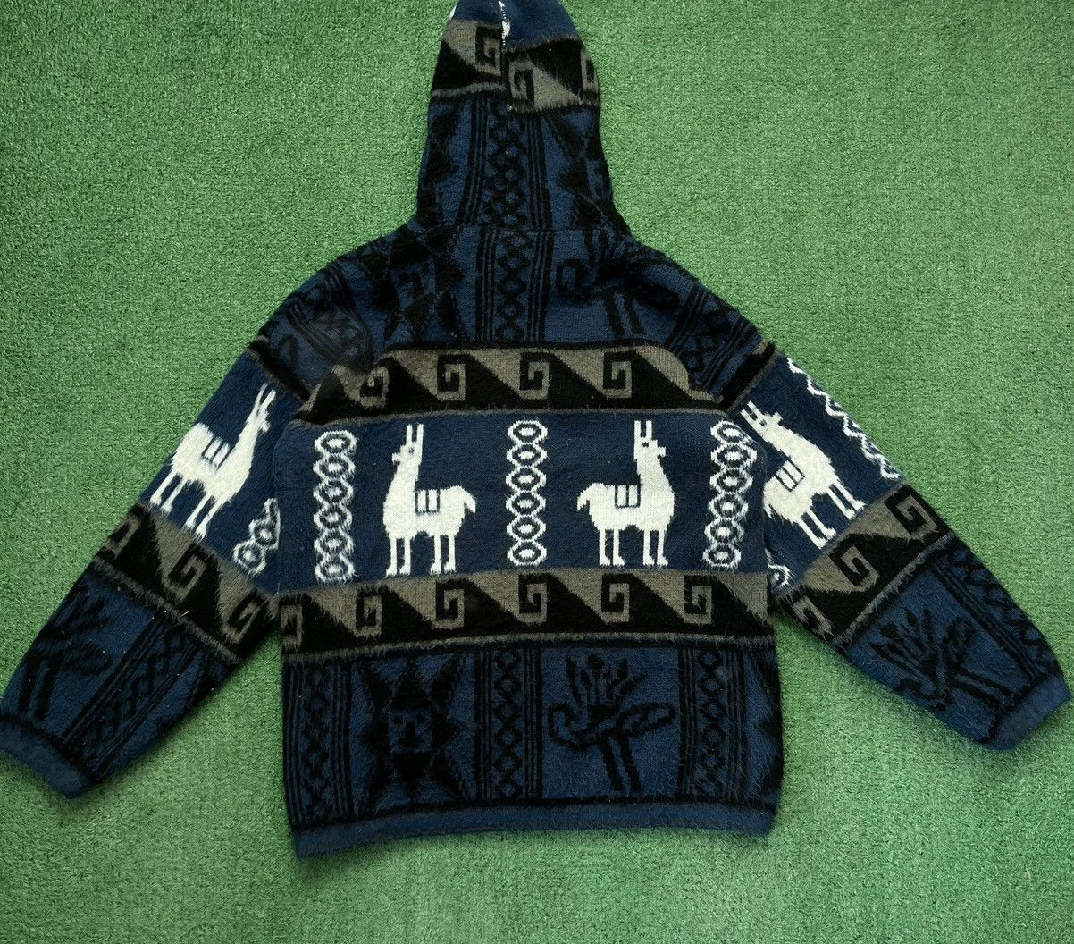 Native × Vintage Ruminahui Fleece Jacket Alpaca Native Made in Ecuador ...