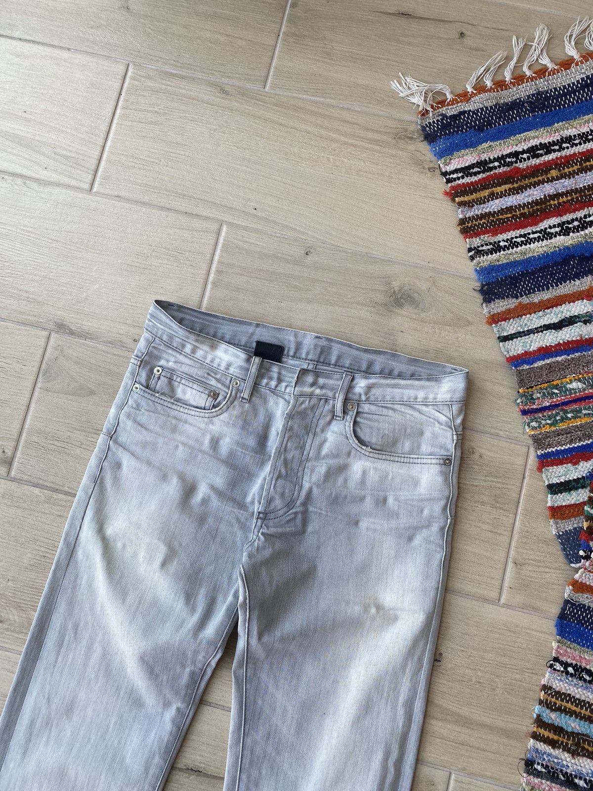 Dior × Hedi Slimane Dior Homme by Hedi Slimane “Damage” Wash Jeans ...