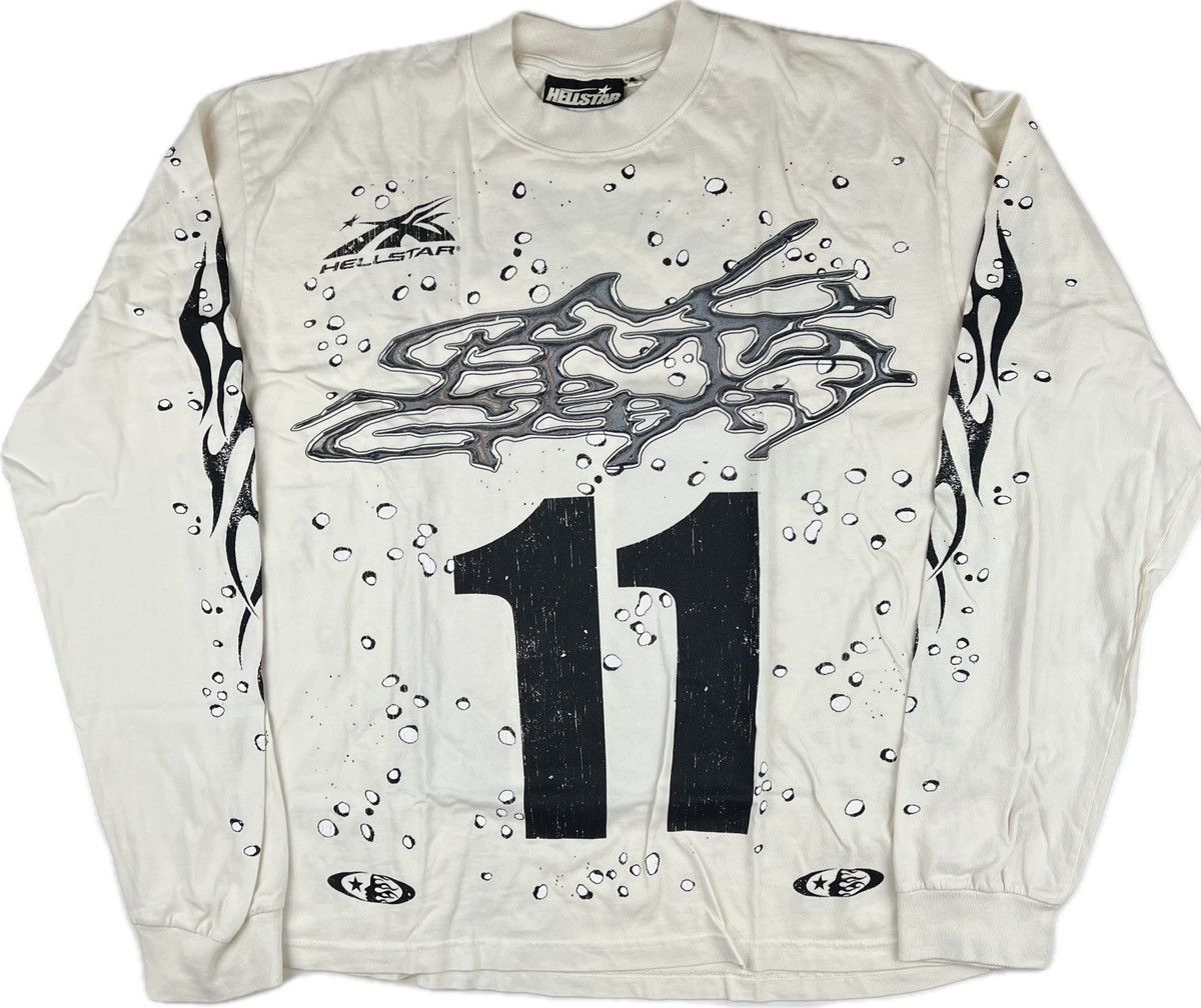 HELLSTAR Hellstar Moto Cross Long Sleeve T-shirt | Grailed