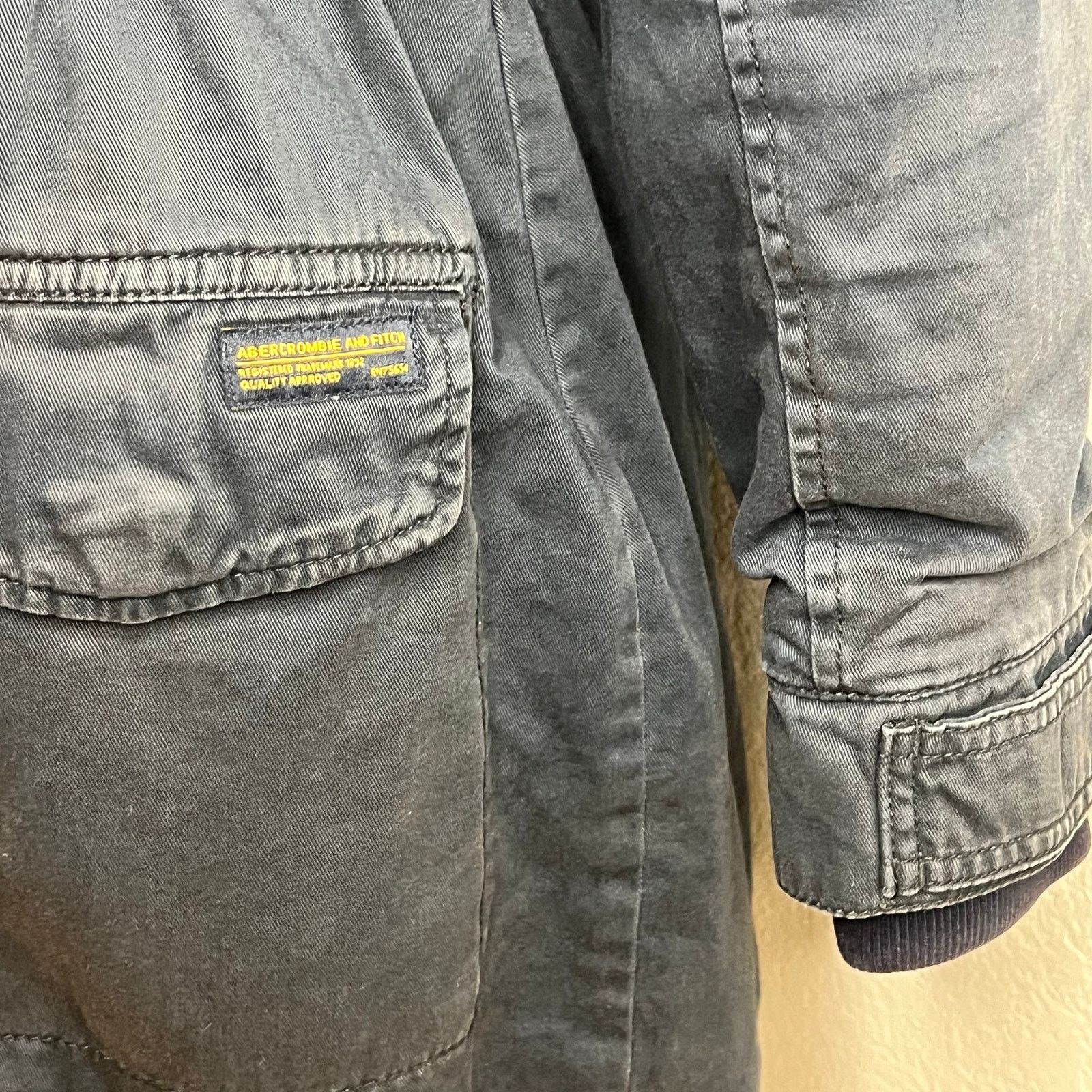 Abercrombie & Fitch Abercrombie & Fitch Sherpa Parka Jacket Coat Puffer Sz L | Grailed