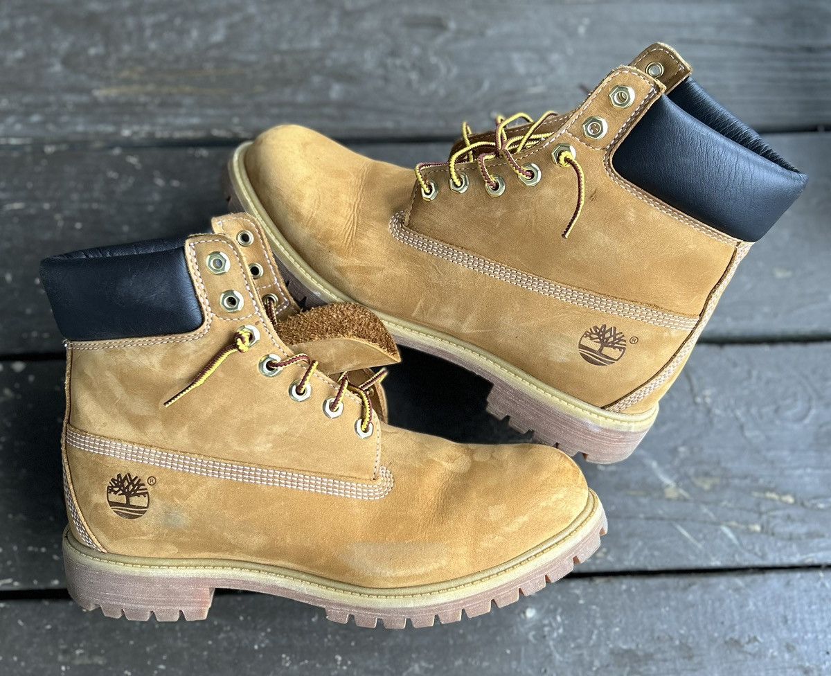 Timberland Timberland 6 Inch Premium Boot Wheat Nubuck Sz 10 10061A6998 ...