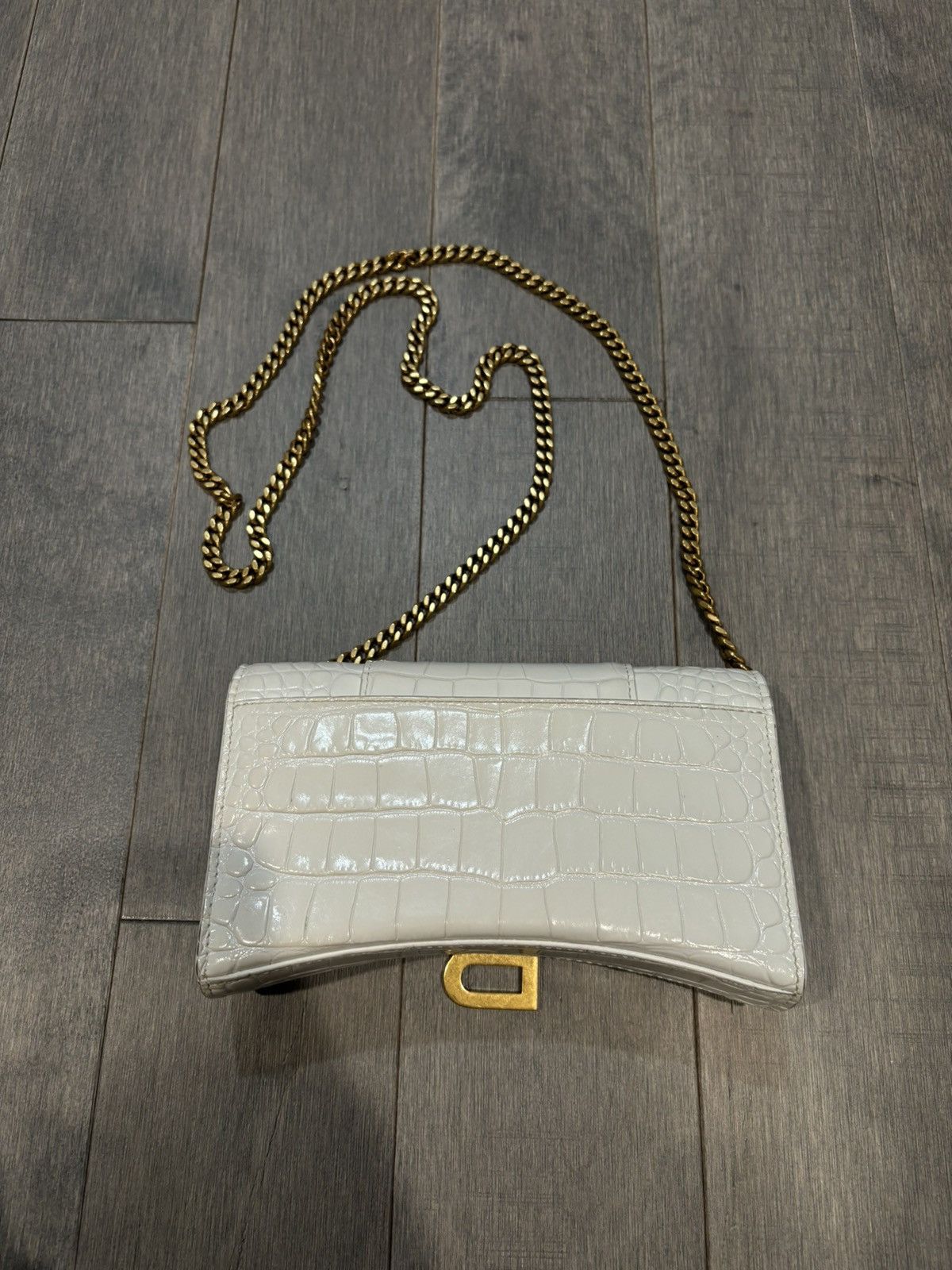 Balenciaga Balenciaga white crocodile bag | Grailed