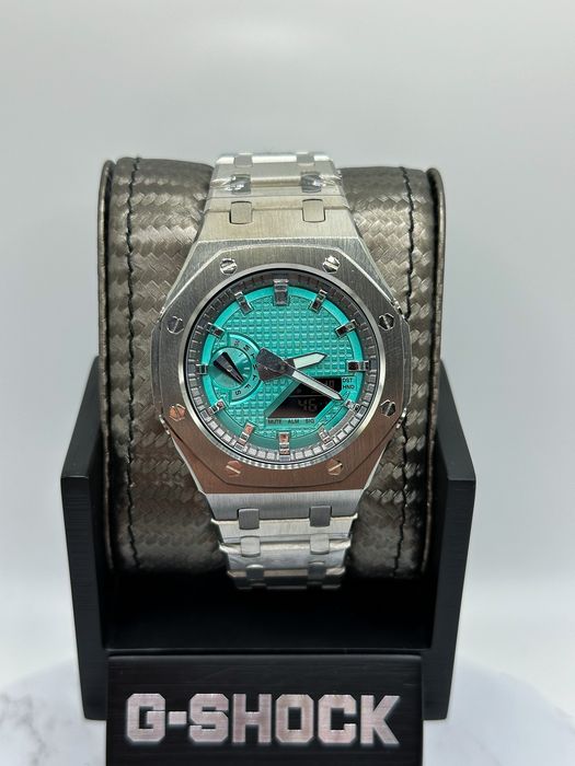 G Shock Custom Casioak G-SHOCK Mod Tiffany Blue | Grailed