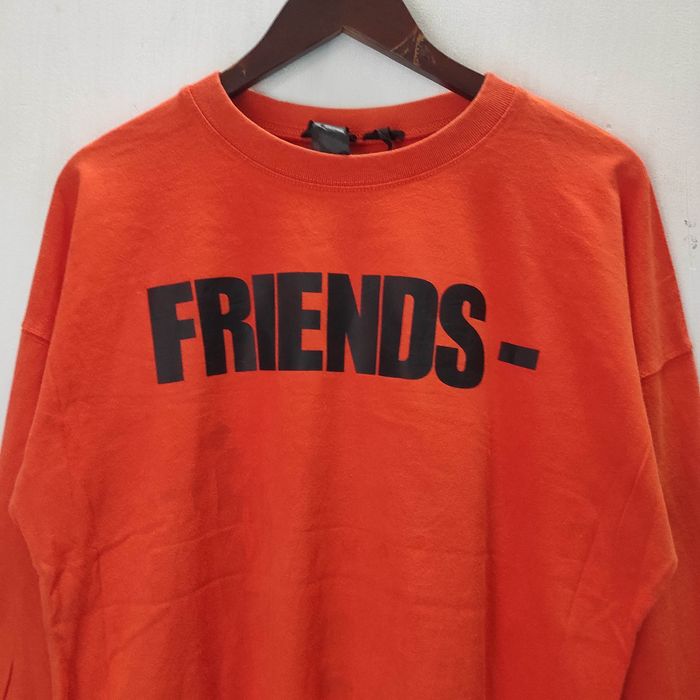 Vlone Vlone Friends Long-sleeve Orange | Grailed