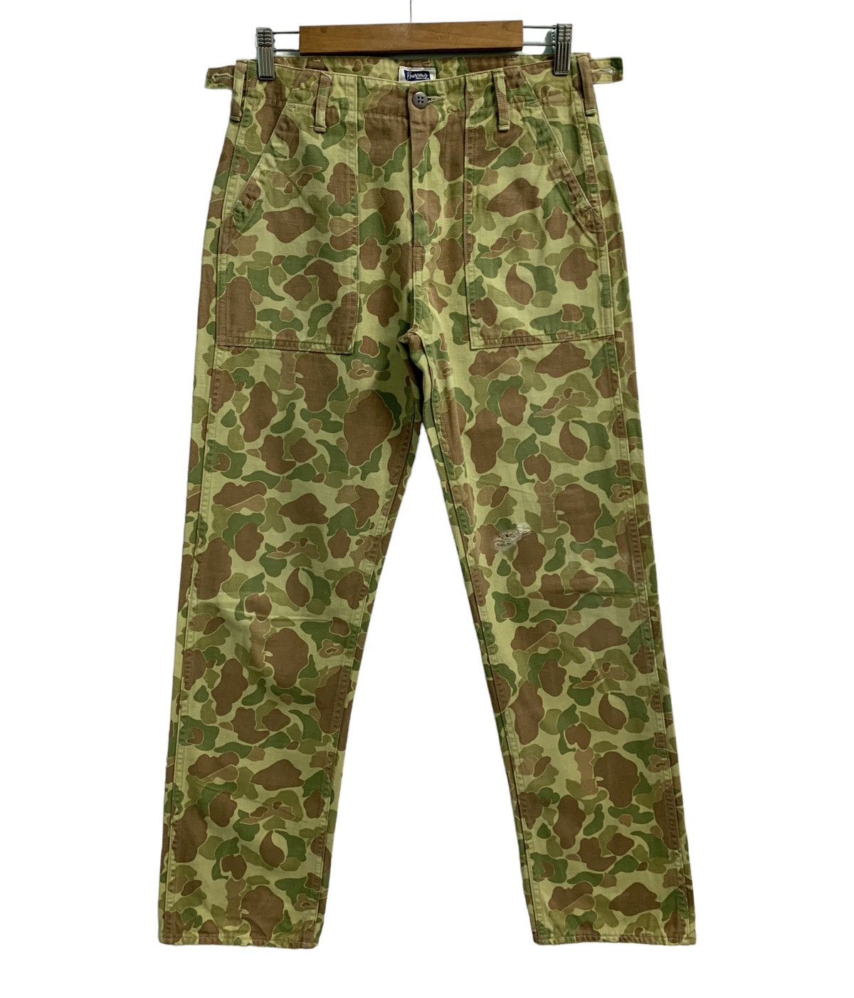 Japanese Brand × Pherrow's Japanese Brand Pherrows frog 🐸 Skin Camo Baker Pants | Grailed