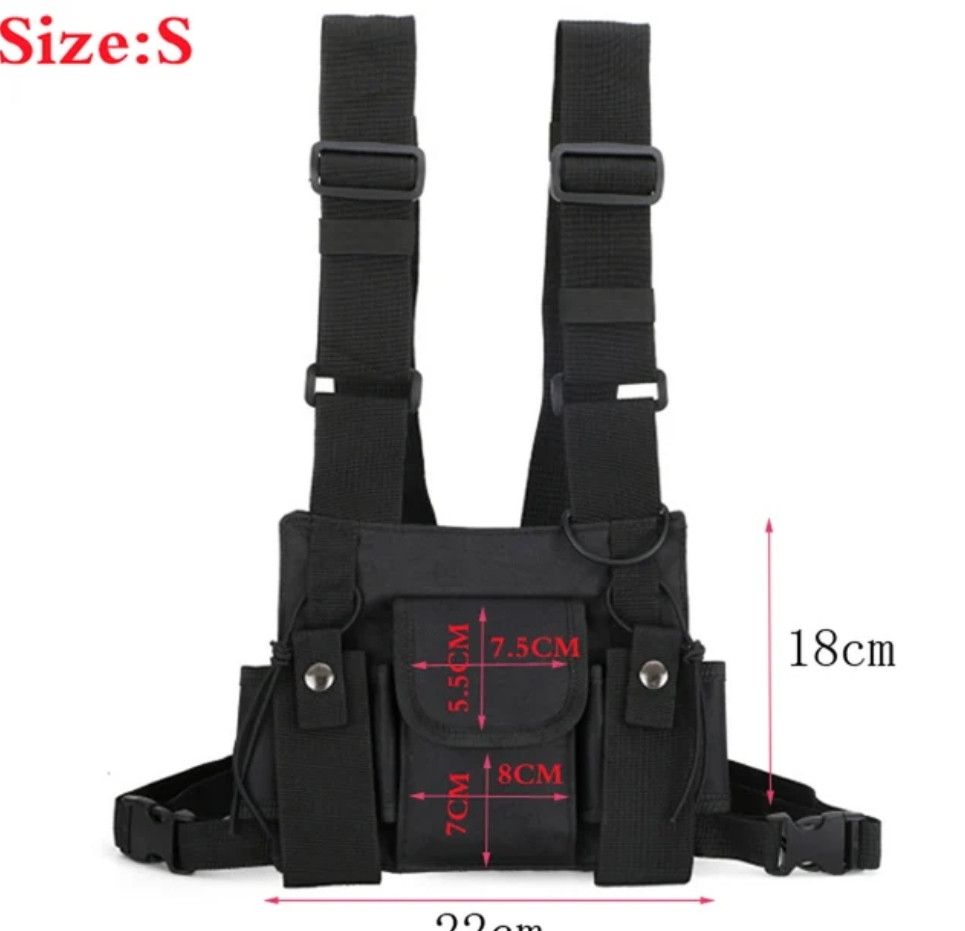 Backpack Functional Front Chest Bag | Grailed