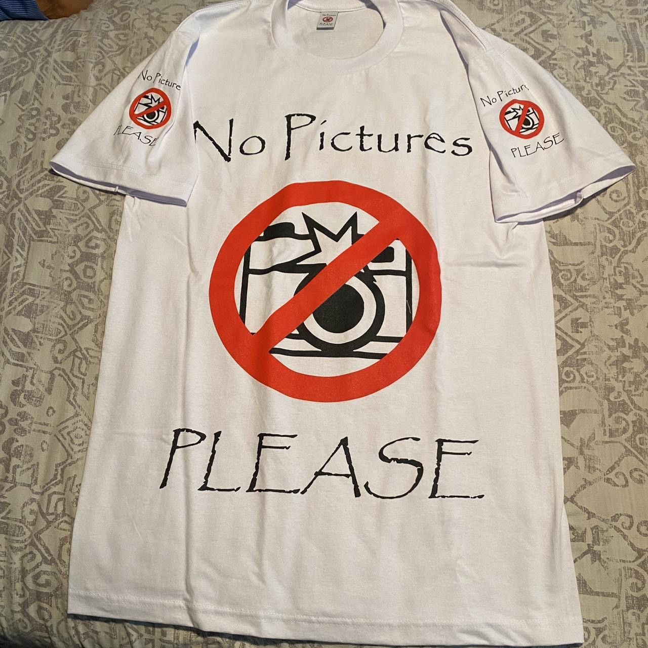Drain Gang Joeyy Official Merchandise No Pictures Please white shirt ...