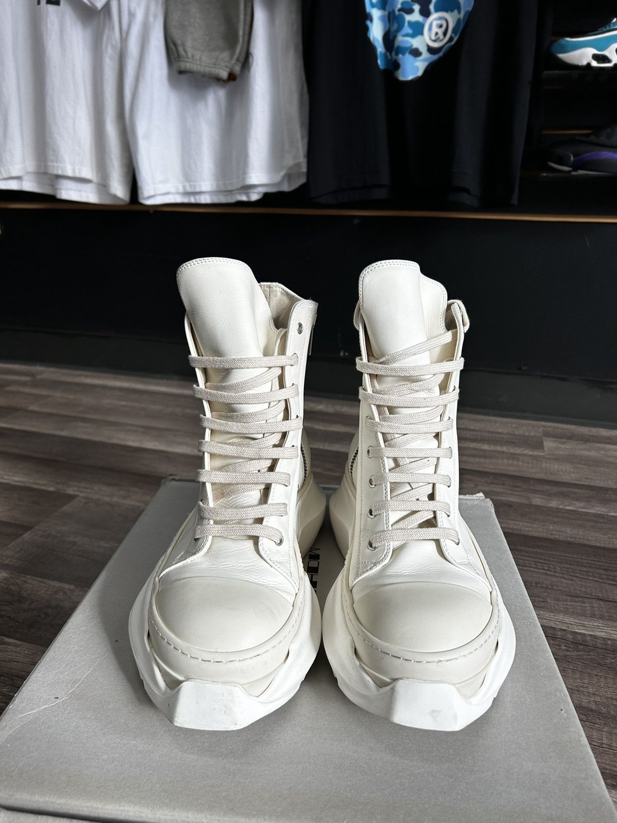 Rick Owens Rick owens Ramones abstract high Milk | Grailed