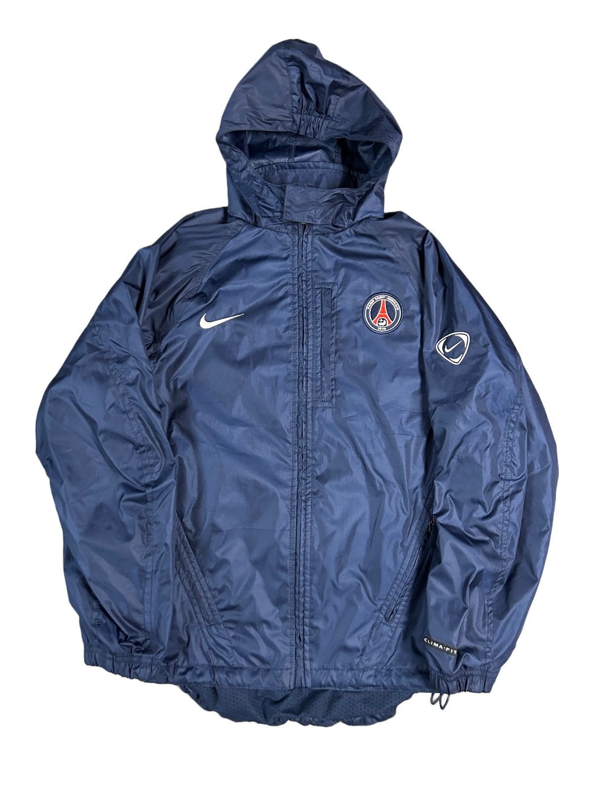 Nike × Soccer Jersey × Vintage PSG Nike vintage navy track jacket ...
