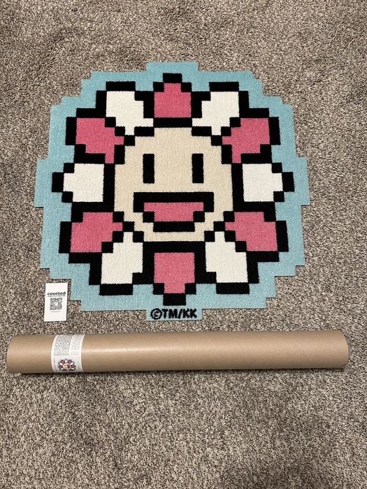 Takashi Murakami Murakami Digital Dot Flower #0000 NFT Floor Mat Rug ...