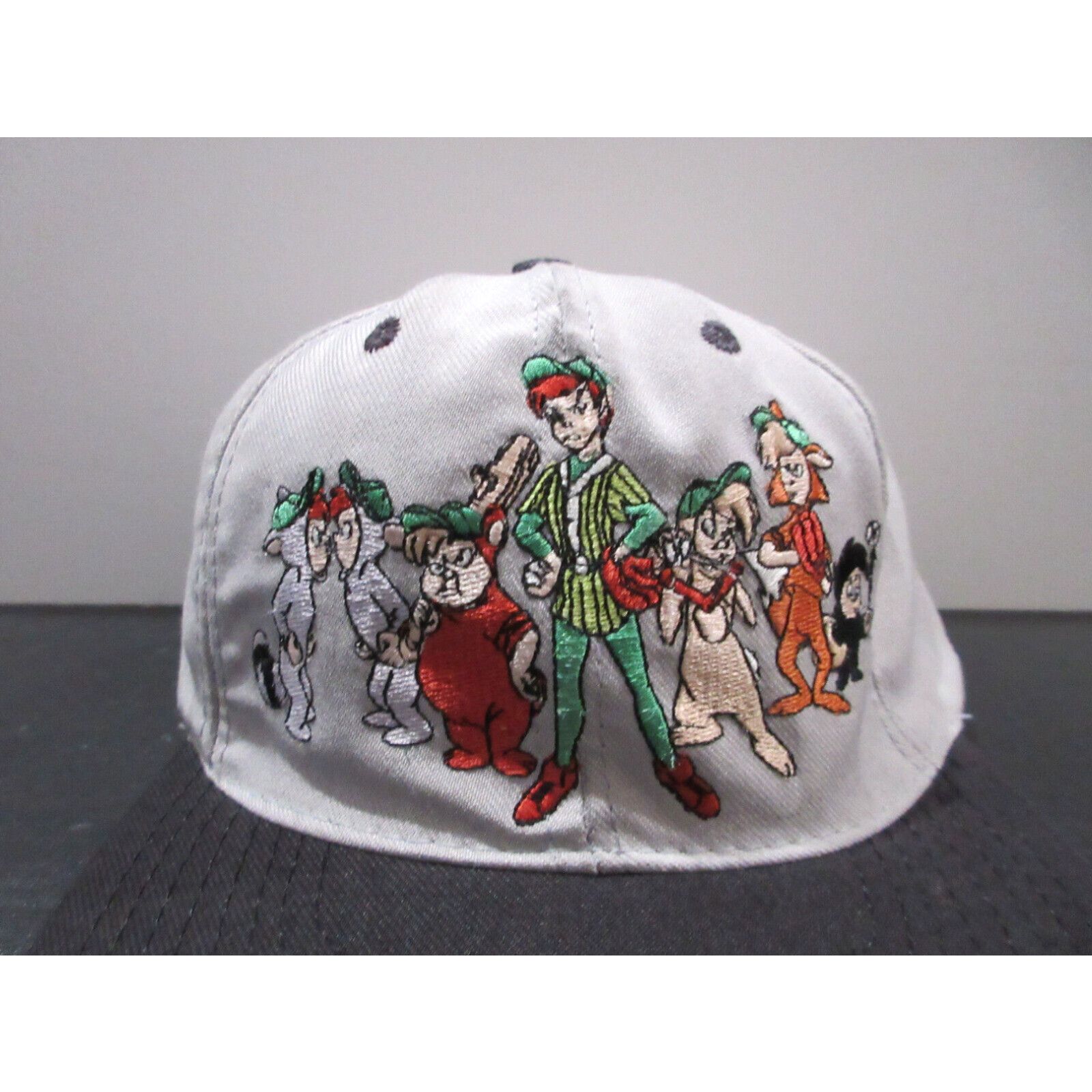 Disney VINTAGE Disney Hat Cap Snap Back Black Peter Pan Lost Boys Magic ...