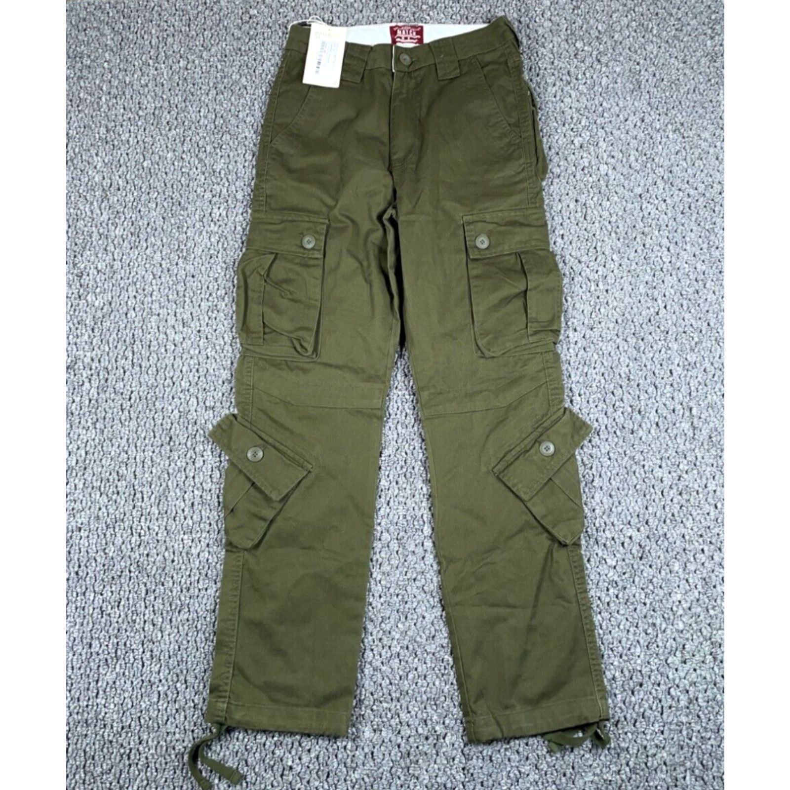 Olive Unworn Military Style Tactical Cargo Pants Men's 28 x 30 Olive ...