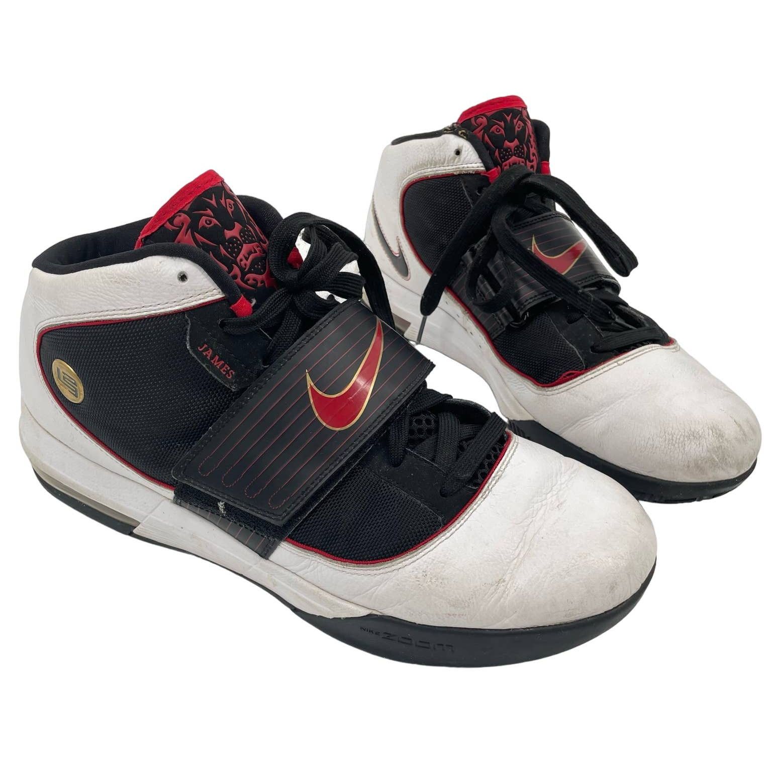 Nike Nike Lebron Zoom Soldier IV 4 Men's Shoes White/Red-Black | Grailed