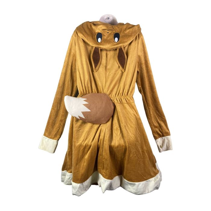 Pokemon Pokemon Eevee Dress Costume Womens Size Large Brown Cosplay ...