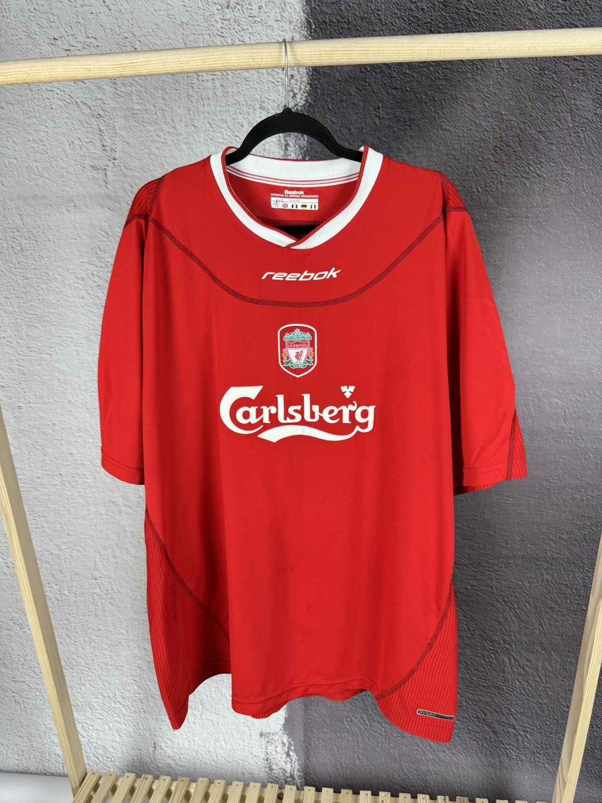 Liverpool × Reebok × Vintage Reebok Liverpool 2002 2004 home soccer ...