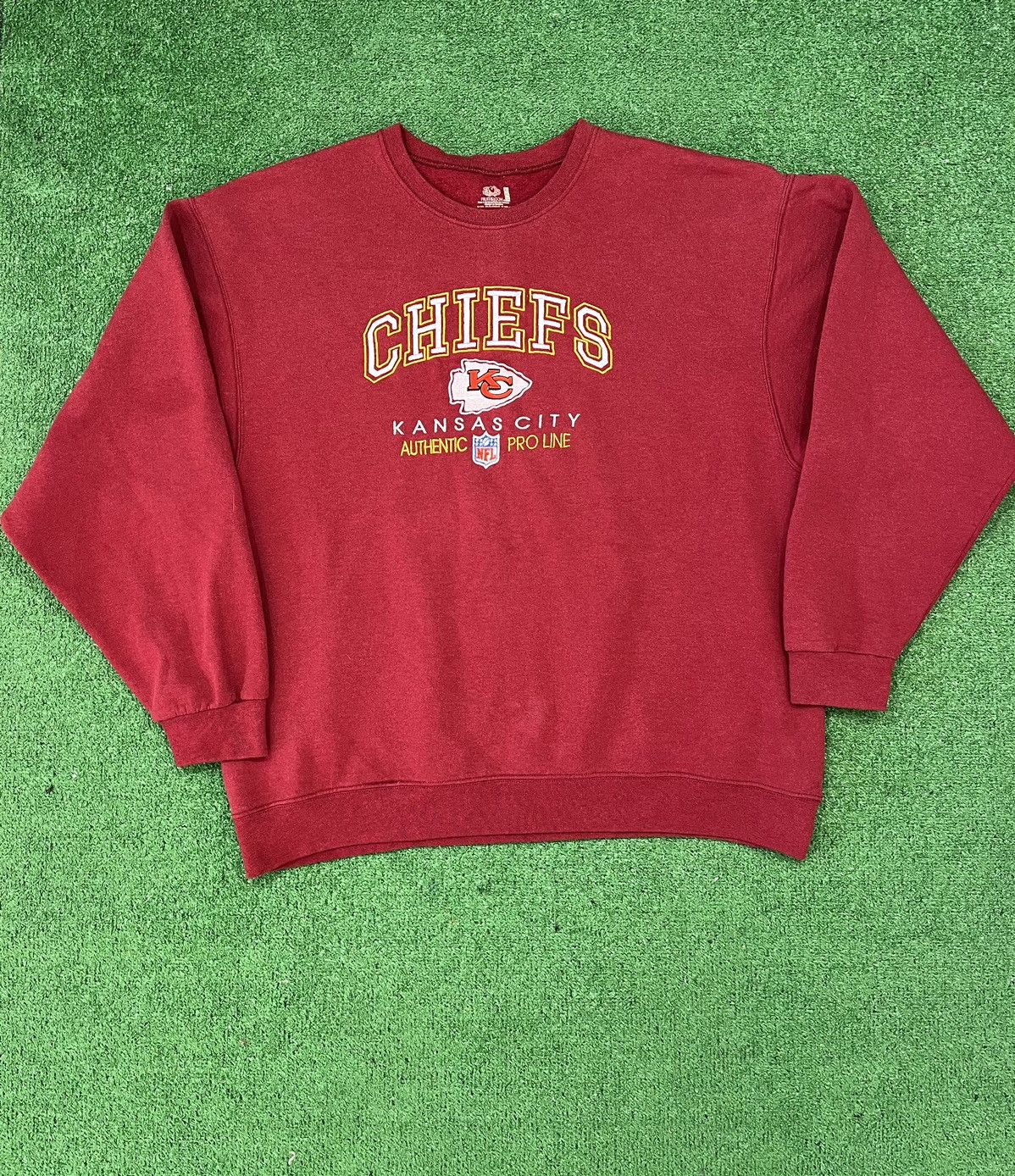NFL × Pro Line × Vintage Crewneck NFL Kansas City Chiefs Vintage | Grailed