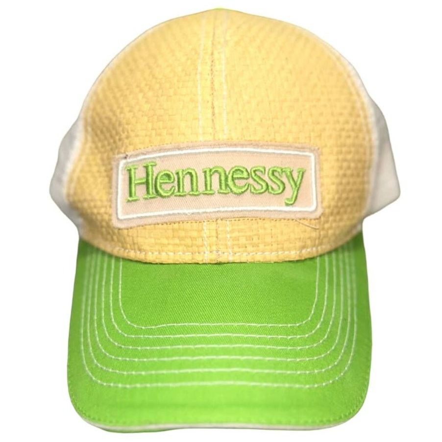 Other Hennessy Wicker Hat Snapback Baseball Cap, Green, White NWOT ...