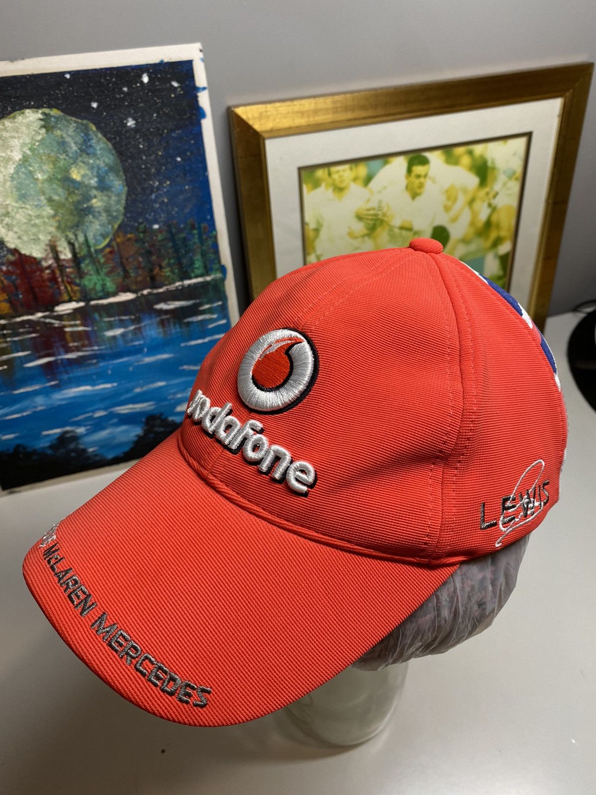 Mercedes Benz McLaren F1 Vodafone Mercedes Button Baseball Cap | Grailed