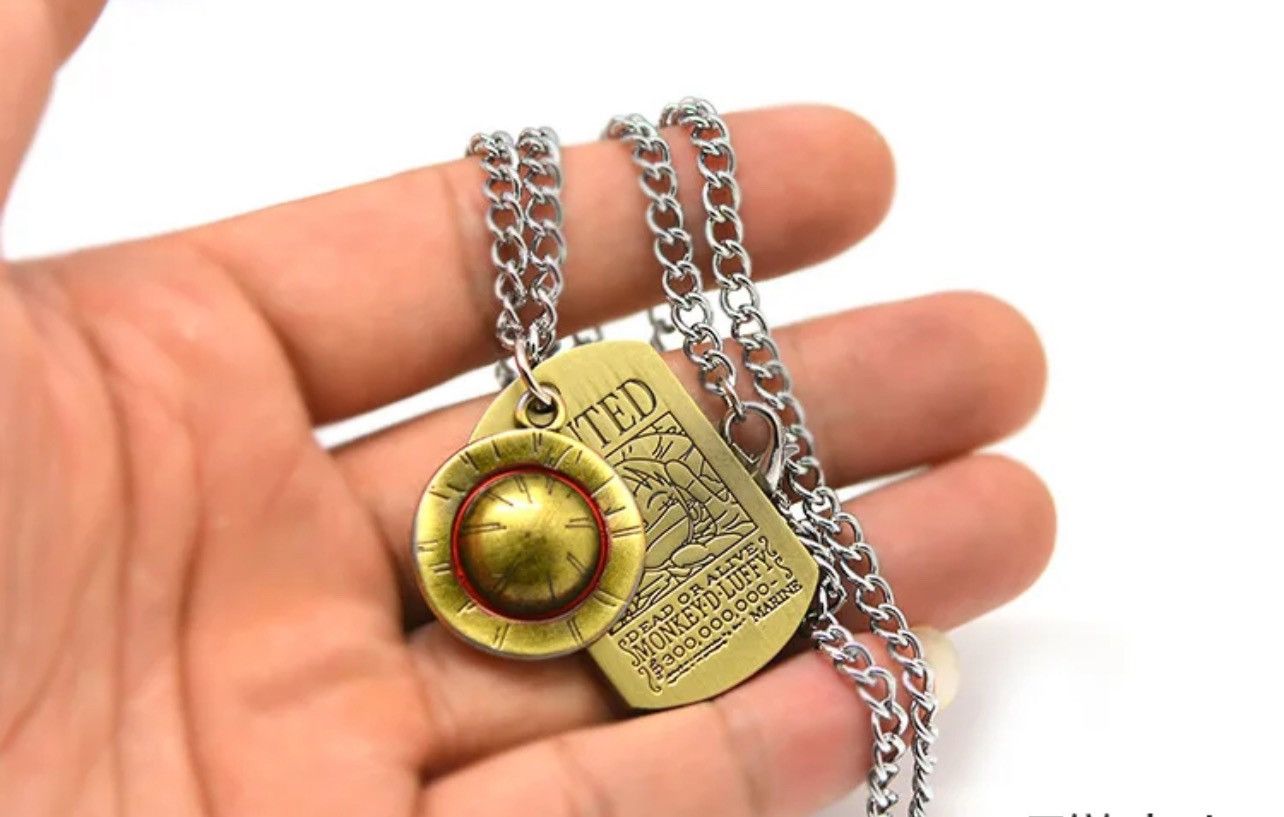 Chain × Cuban Link Chain × Jewelry Anime One Piece Luffy Pendant ...
