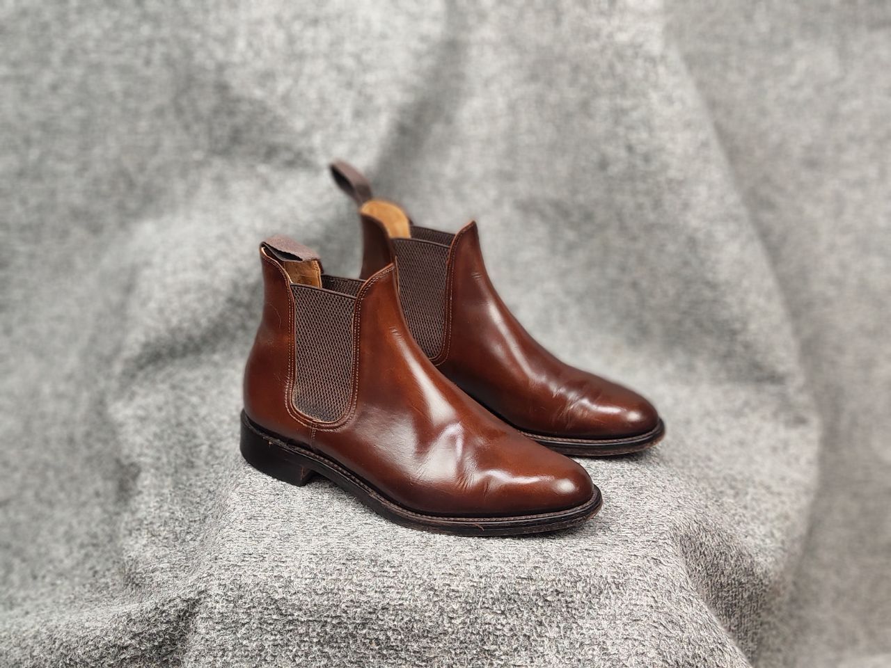 Loake × Luxury × Vintage Loake Design England Classic brown Leather ...