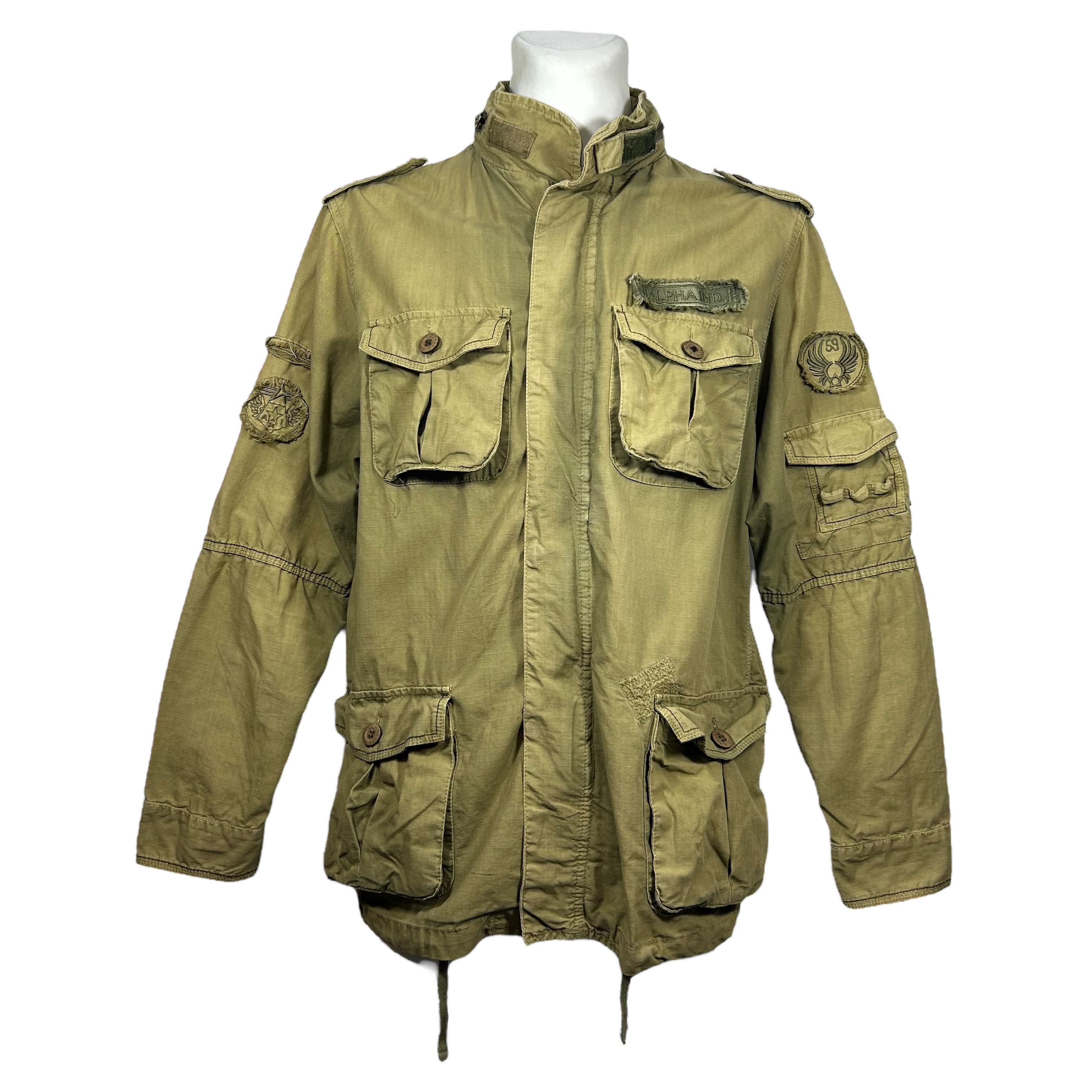 Alpha Industries × Military × Vintage Alpha Industries Military Green ...