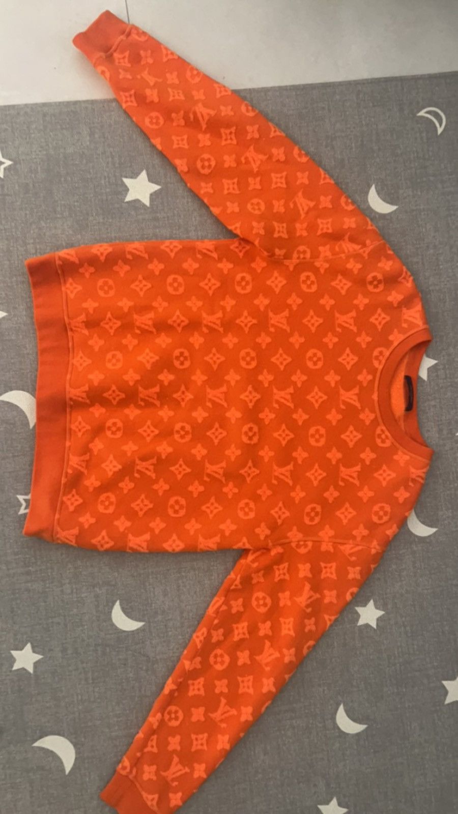 Louis Vuitton Louis Vuitton Orange Monogram Jacquard Sweater | Grailed