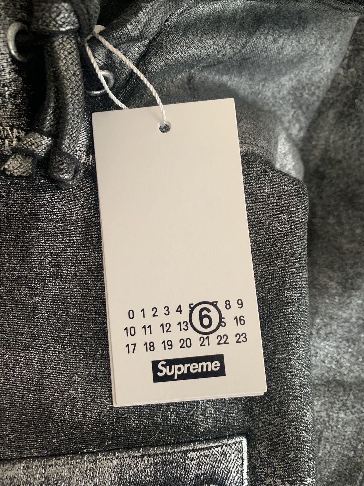 Supreme Supreme MM6 Maison Margiela Foil Box Logo Hooded Sweatshirt ...