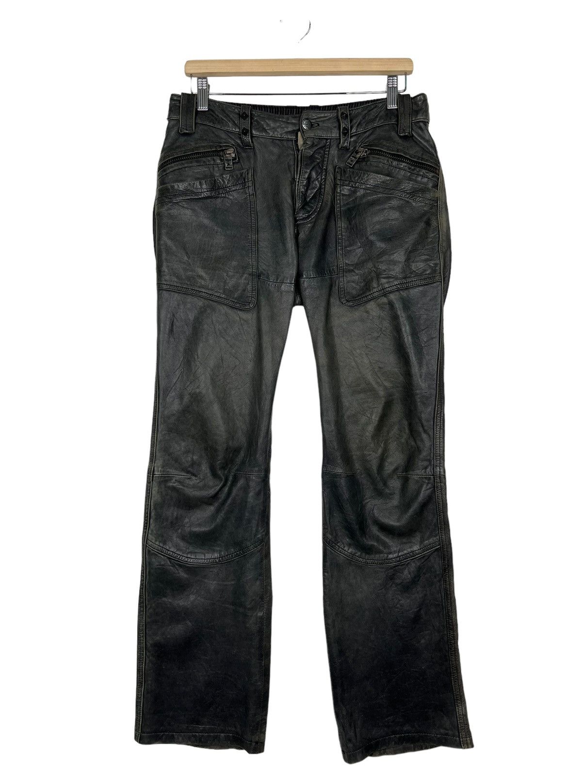 Diesel × Diesel Black Gold 🔥 DIESEL TROUSER CARGO LEATHER PANTS | Grailed