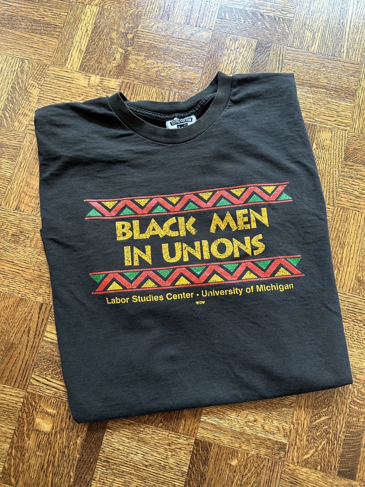 American College × Streetwear × Vintage Vintage 90s Black Men in Unions University of Michigan ...