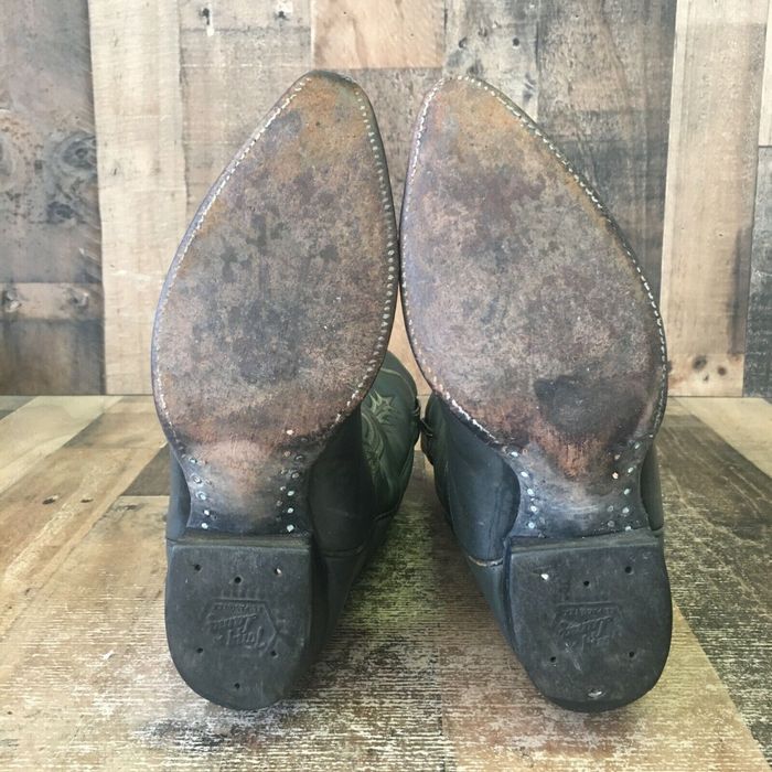 Tony Lama Tony Lama Vintage Gold Label Teju Wingtip Cowboy Boots 9 D ...