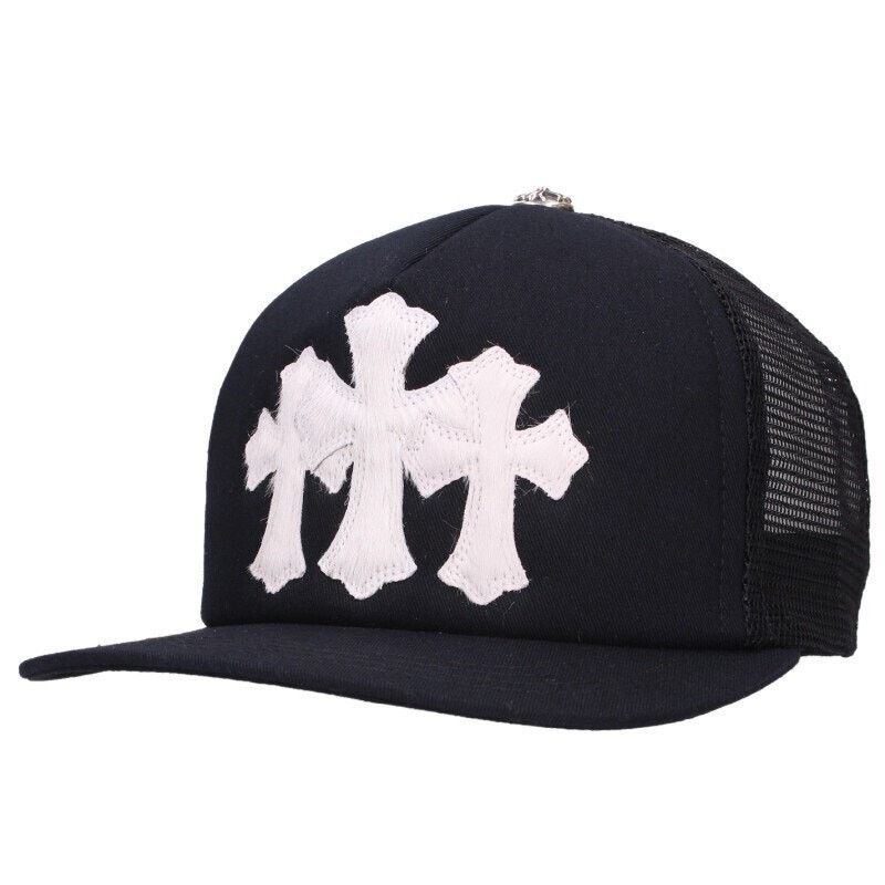 Chrome Hearts Chrome Hearts Cemetery Haraco Leather Trucker Cap | Grailed