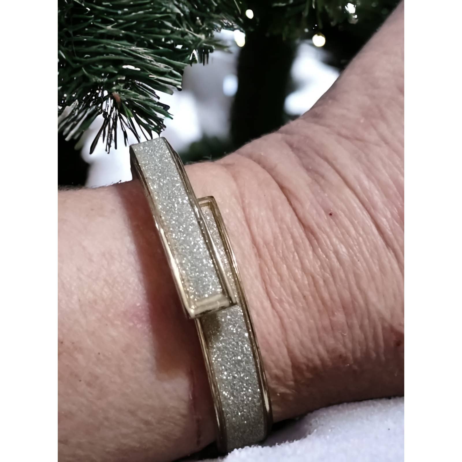 Vintage Gorgeous gold and silver clamp bracelet | Grailed