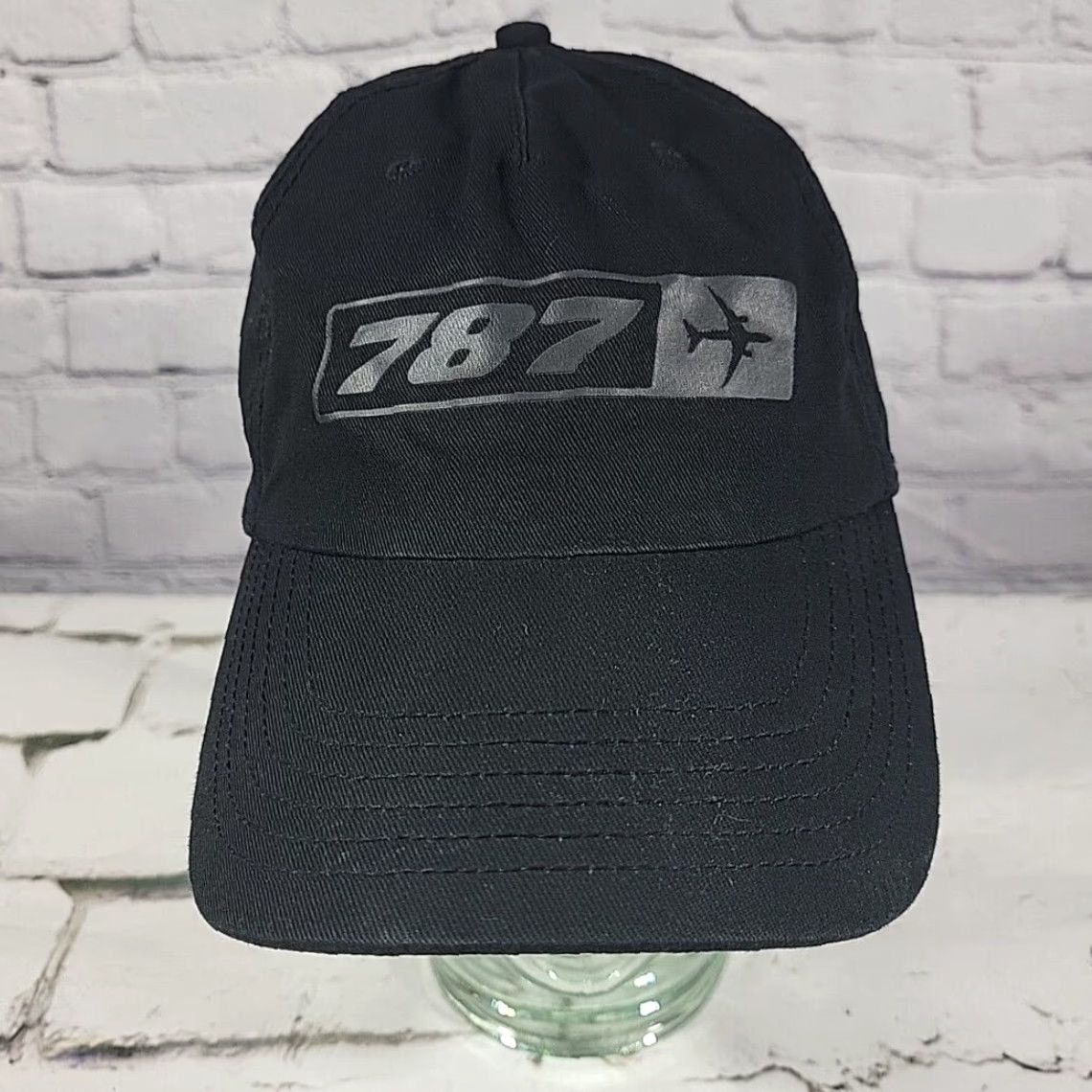 Bally Authentic Boeing 787 Embroidered Black Cap with Adjustable Fit ...