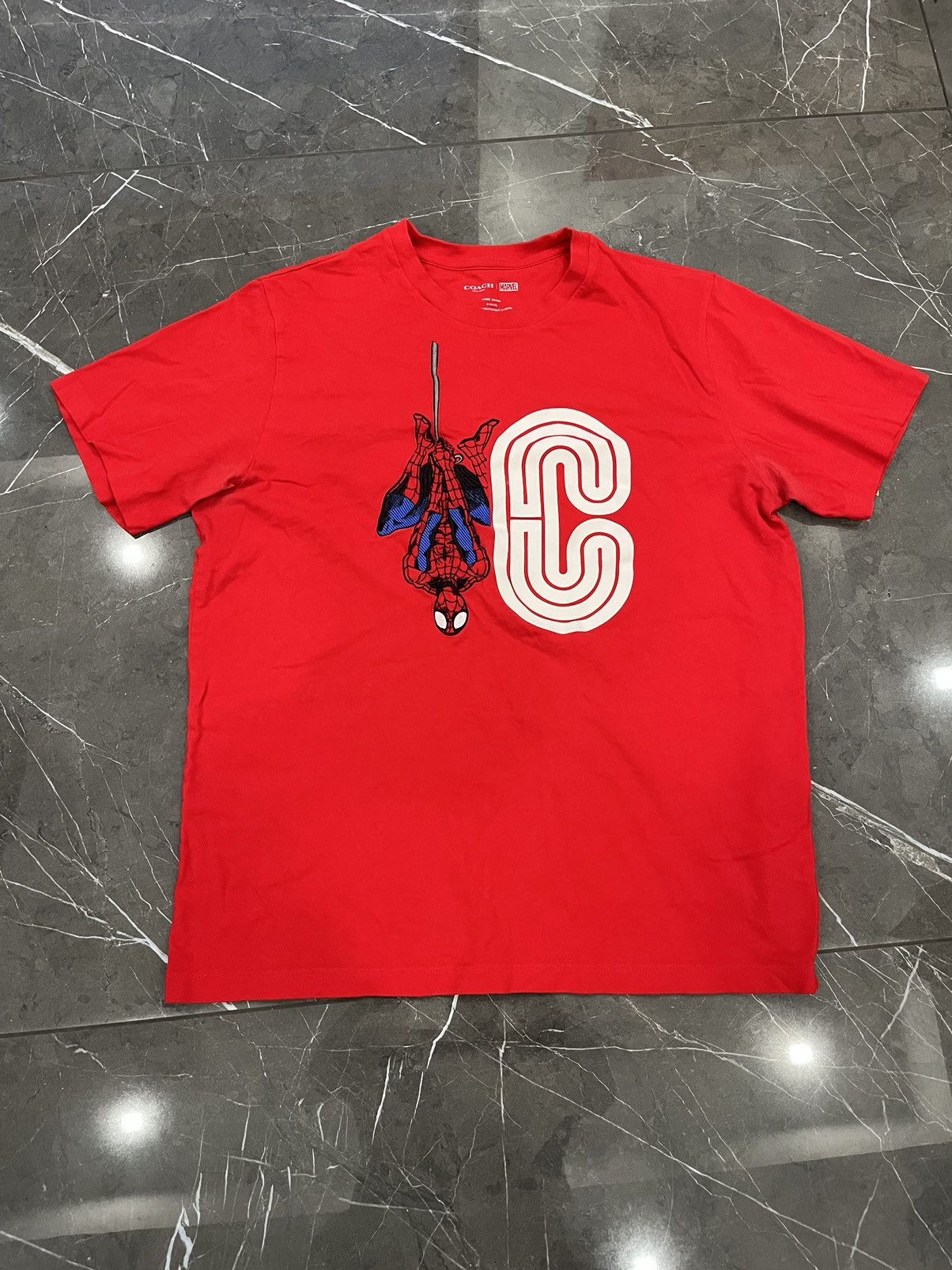 Coach Coach Marvel Spider-Man T Shirt Red RARE | Grailed