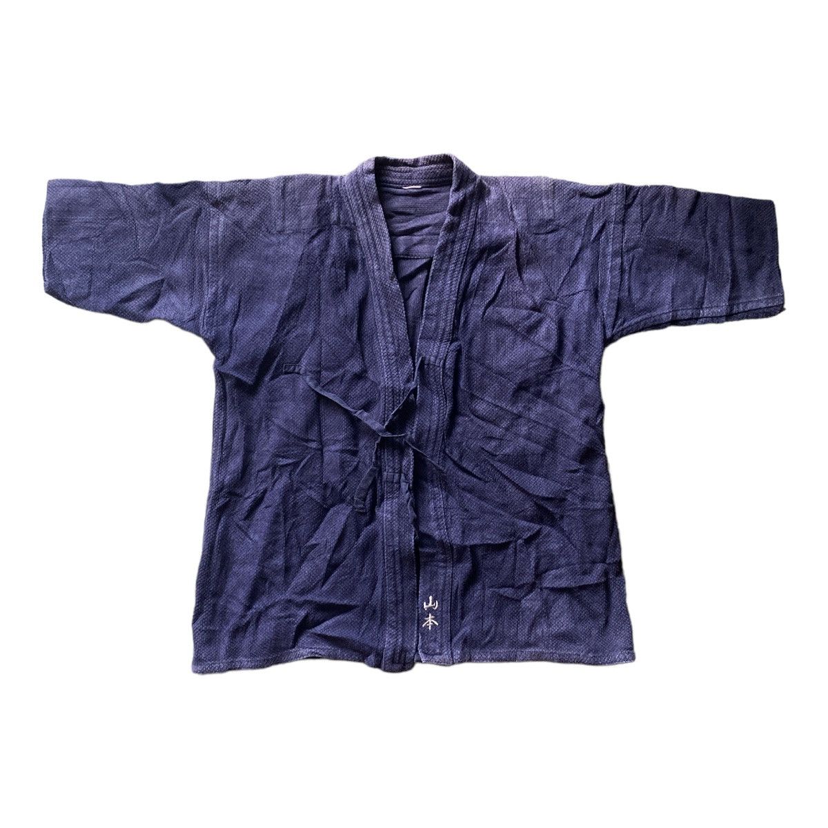 Indigo × Kimono Japan Dragon × Mafia VISVIM Rare Indigo Sanjuro Hanten ...