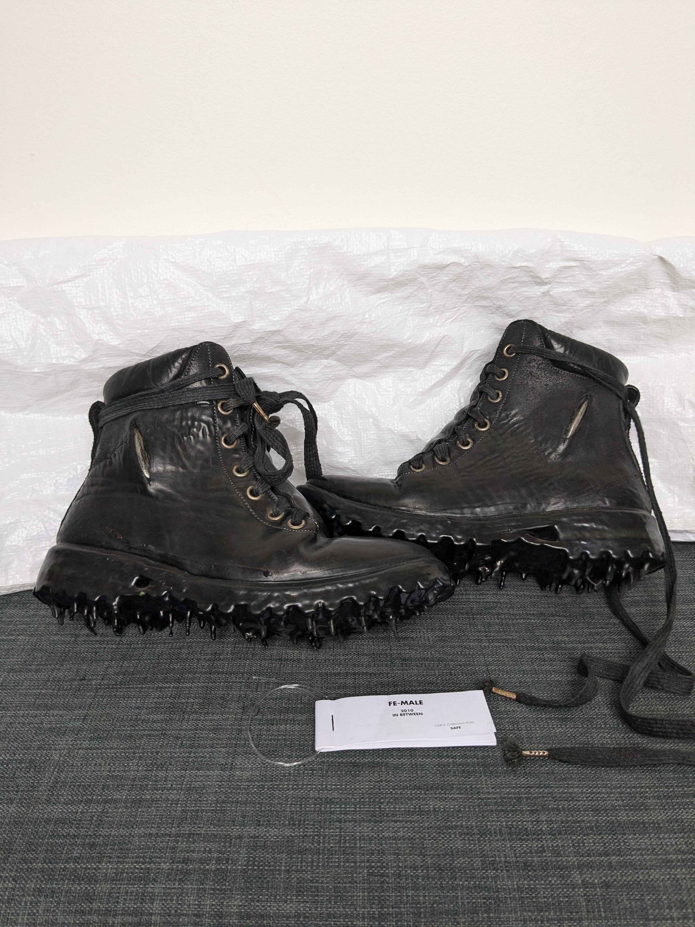 Carol Christian Poell CCP 38 Womens Prosthetic Ankle Drip Rubber Work ...