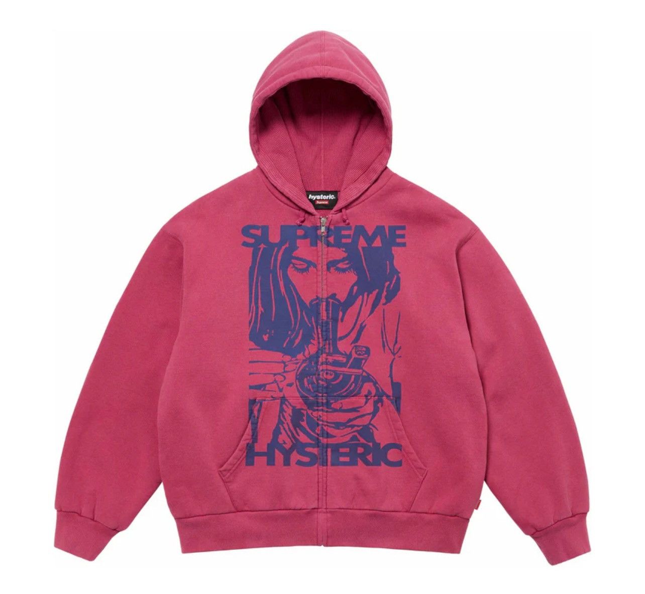 Hysteric Glamour × Supreme SUPREME x HYSTERIC THERMAL LINED ZIP UP HOODIE | Grailed