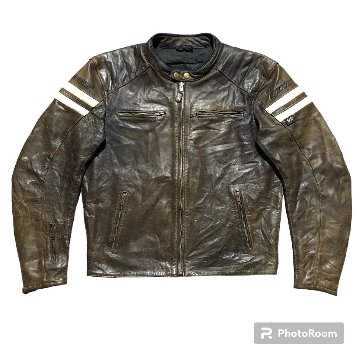 Genuine Leather × Leather Jacket × Racing Rare‼️🔥Joe Rocket Classic 92 ...
