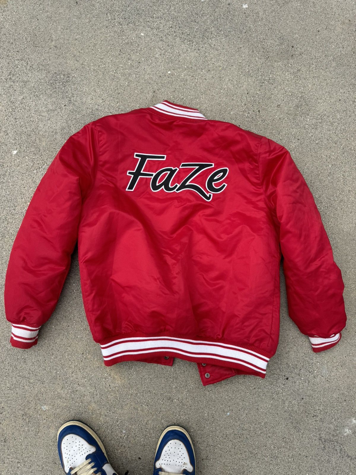 Vintage Faze Clan Rare satin starter jacket Red Size Medium | Grailed