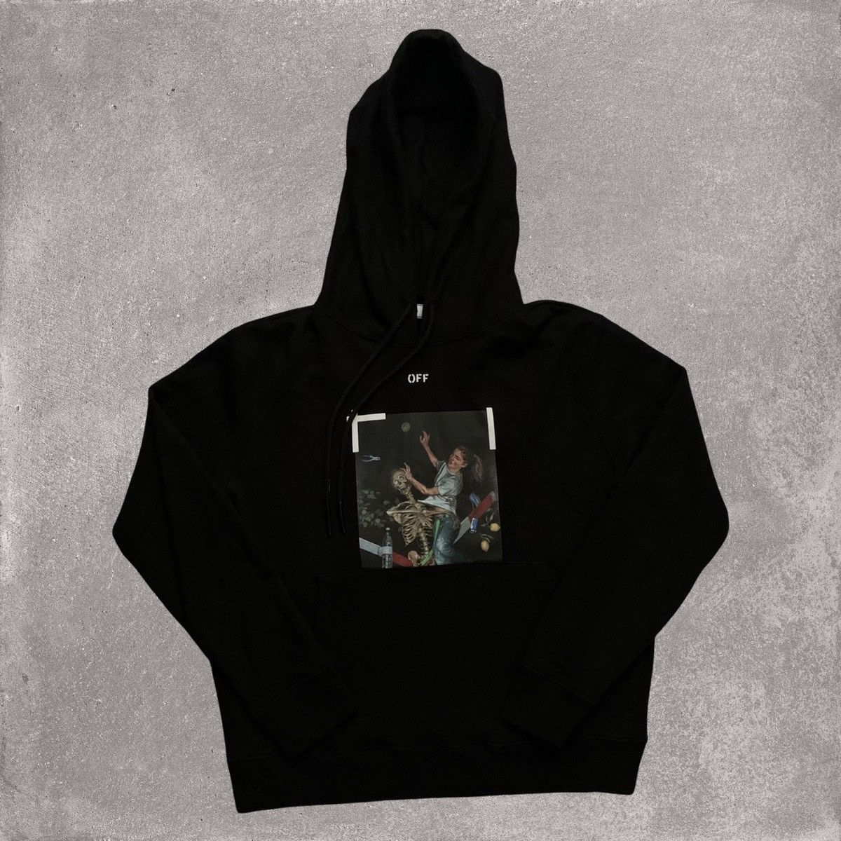 Off-White Off-White Large Pascal Arrows Skeleton Black Hoodie | Grailed