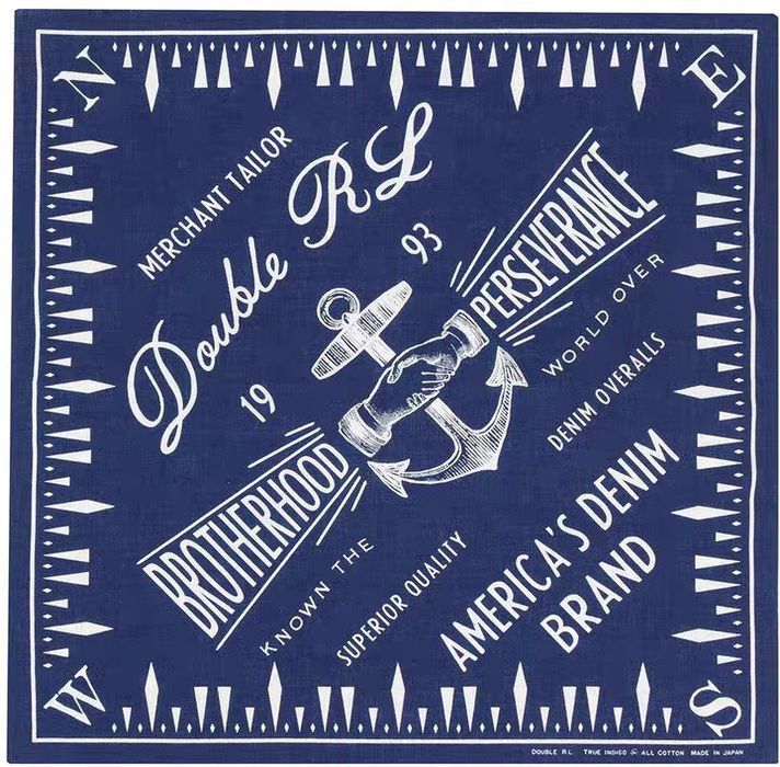 RRL Ralph Lauren DOUBLE RL PRINTED BANDANA MADE IN JAPAN | Grailed