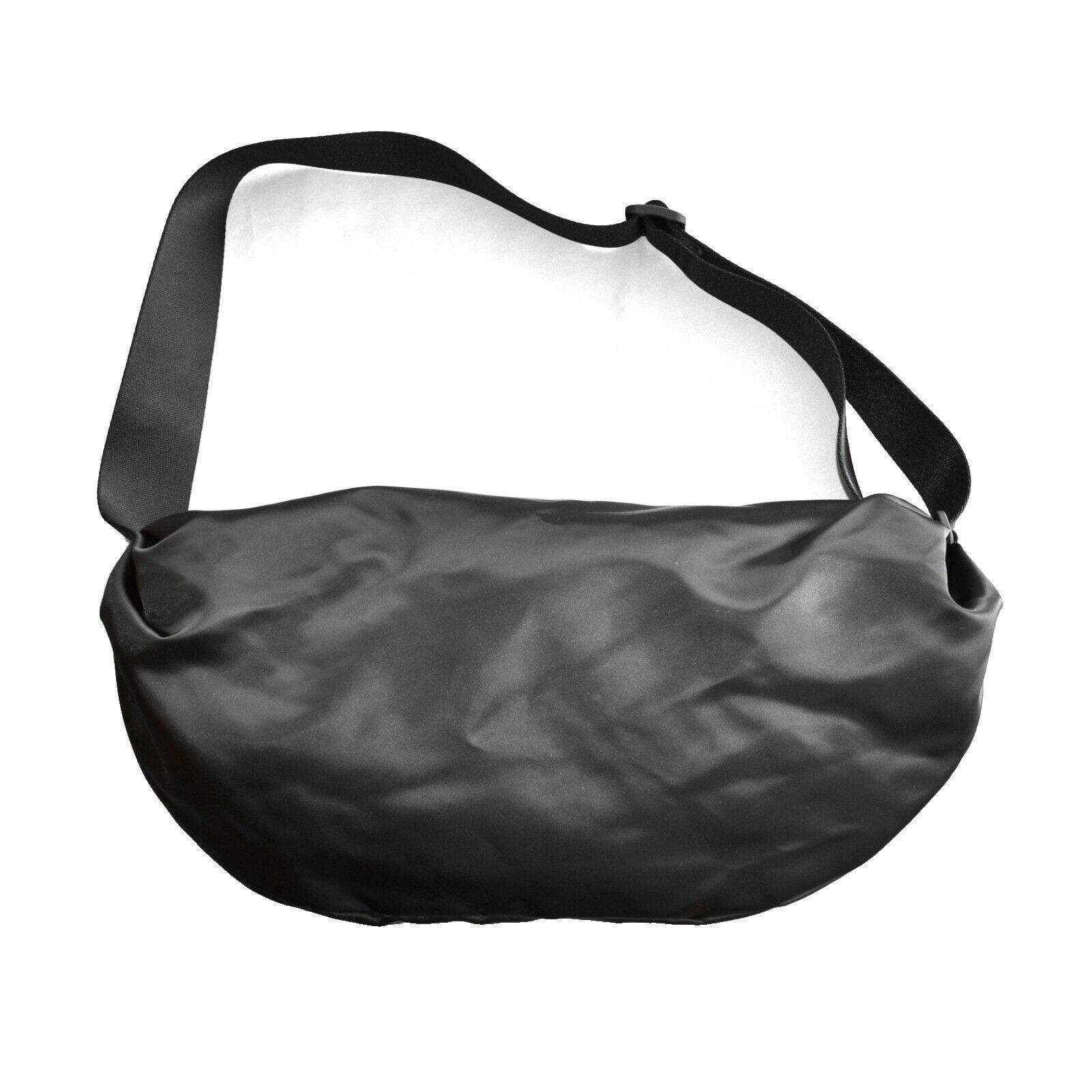 Cos NEW COS Black Satin Softly Padded Nylon Crossbody Bag | Grailed