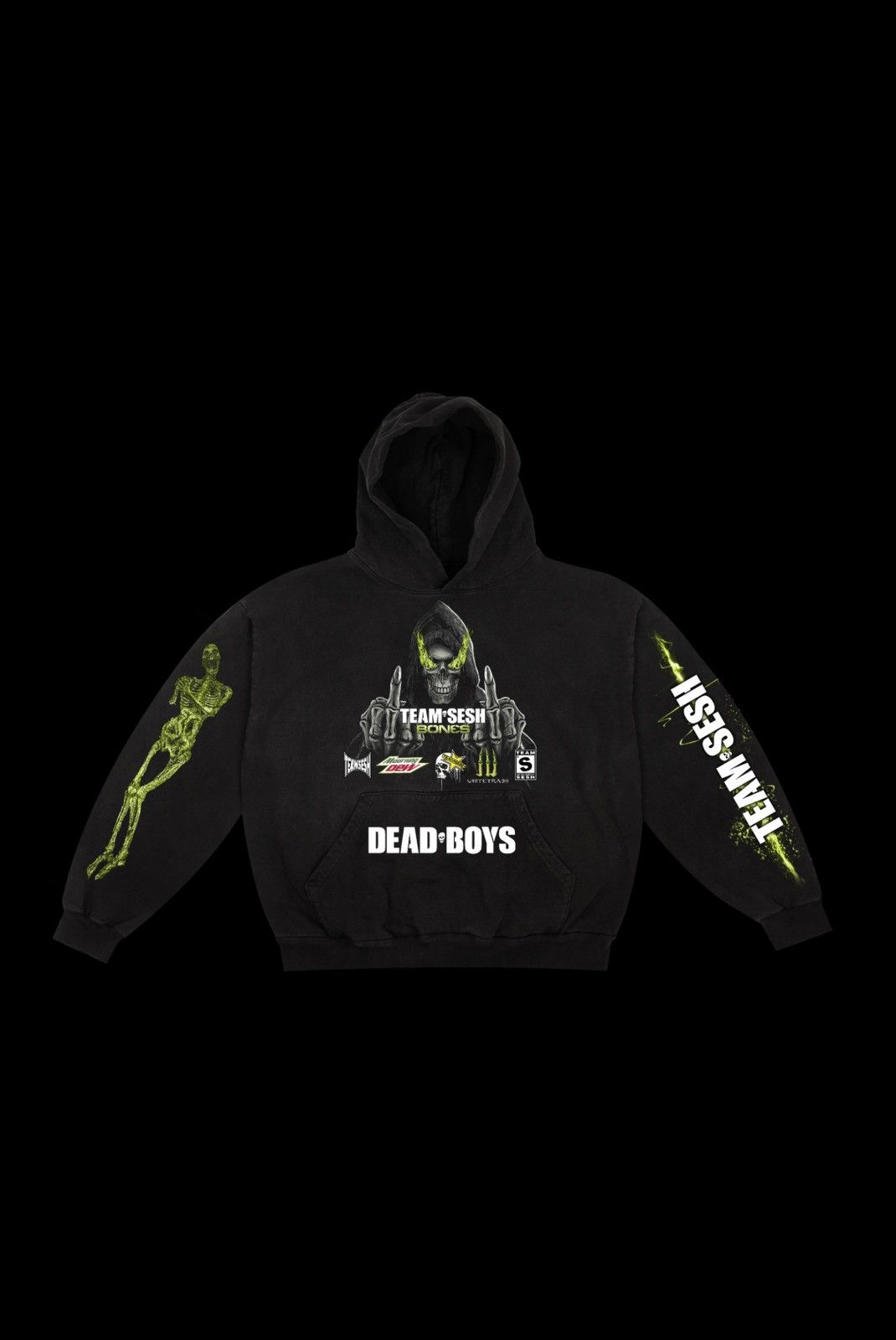TeamSESH Team Sesh Bones Grey Day 2025 COD Hoodie | Grailed