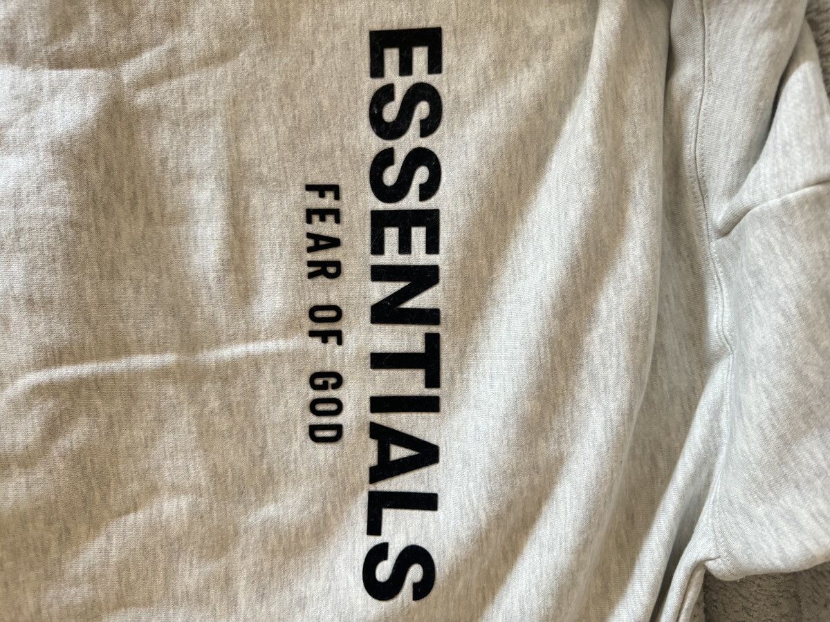 Essentials Essentials fear of gods hoodie light grey oatmeal | Grailed