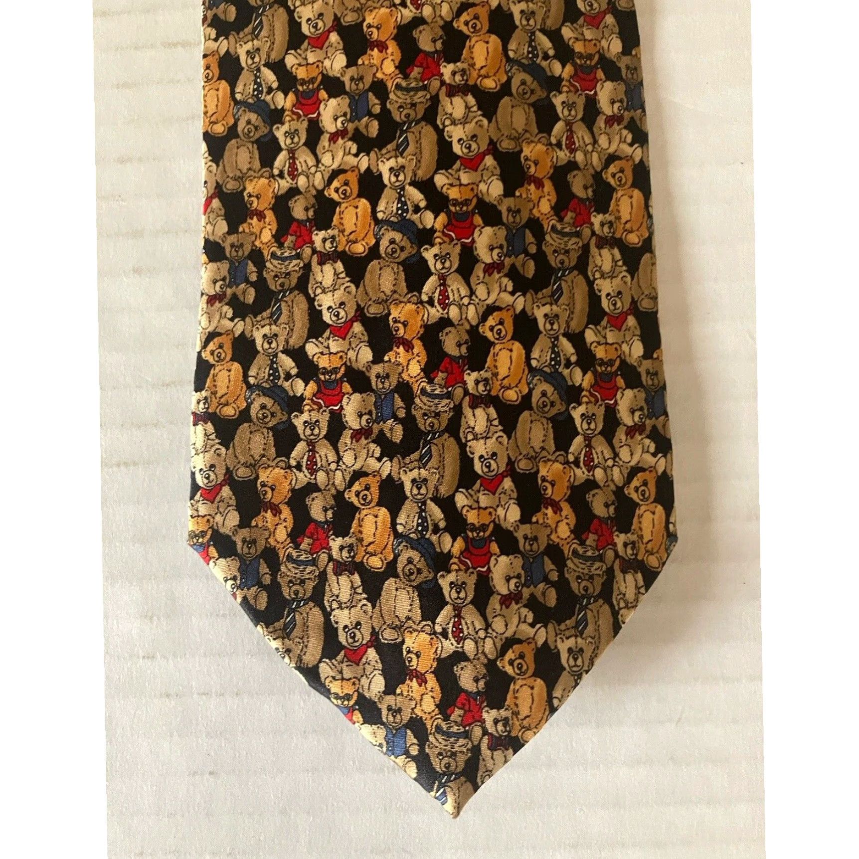 Vintage Teddy Bears 100 Year Memorial Commemorative Silk Necktie for ...