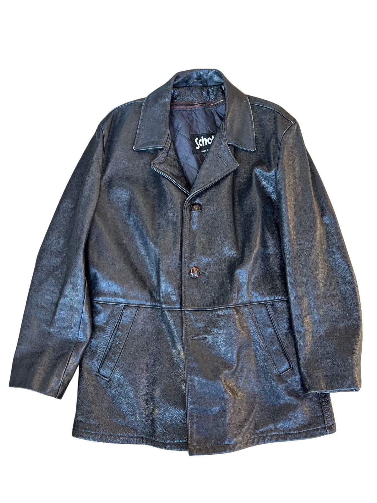 Schott × Supreme × Vintage 90s Rare Black Schott Leather Jacket | Grailed